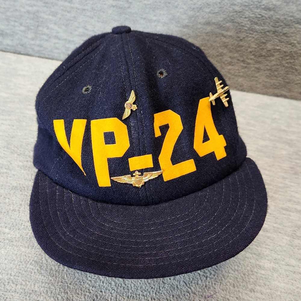 Vintage Wwii Patrol Squadron U.S. Navy Mens Wool Hat … - Gem